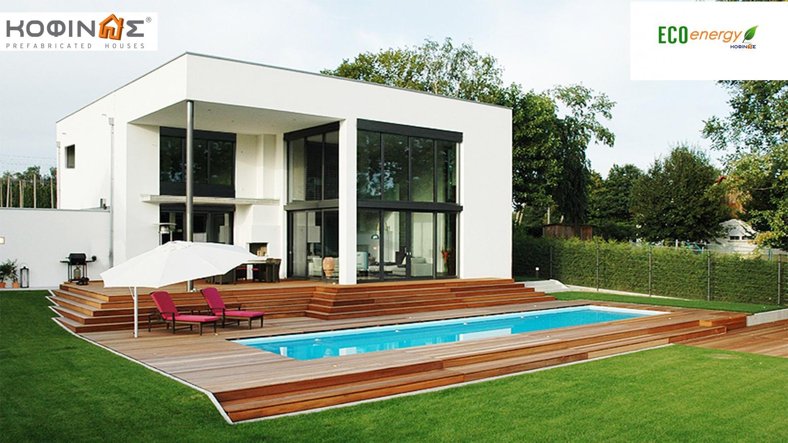 2-story house D-136a, total surface of 136,72 m²,covered roofed areas ...