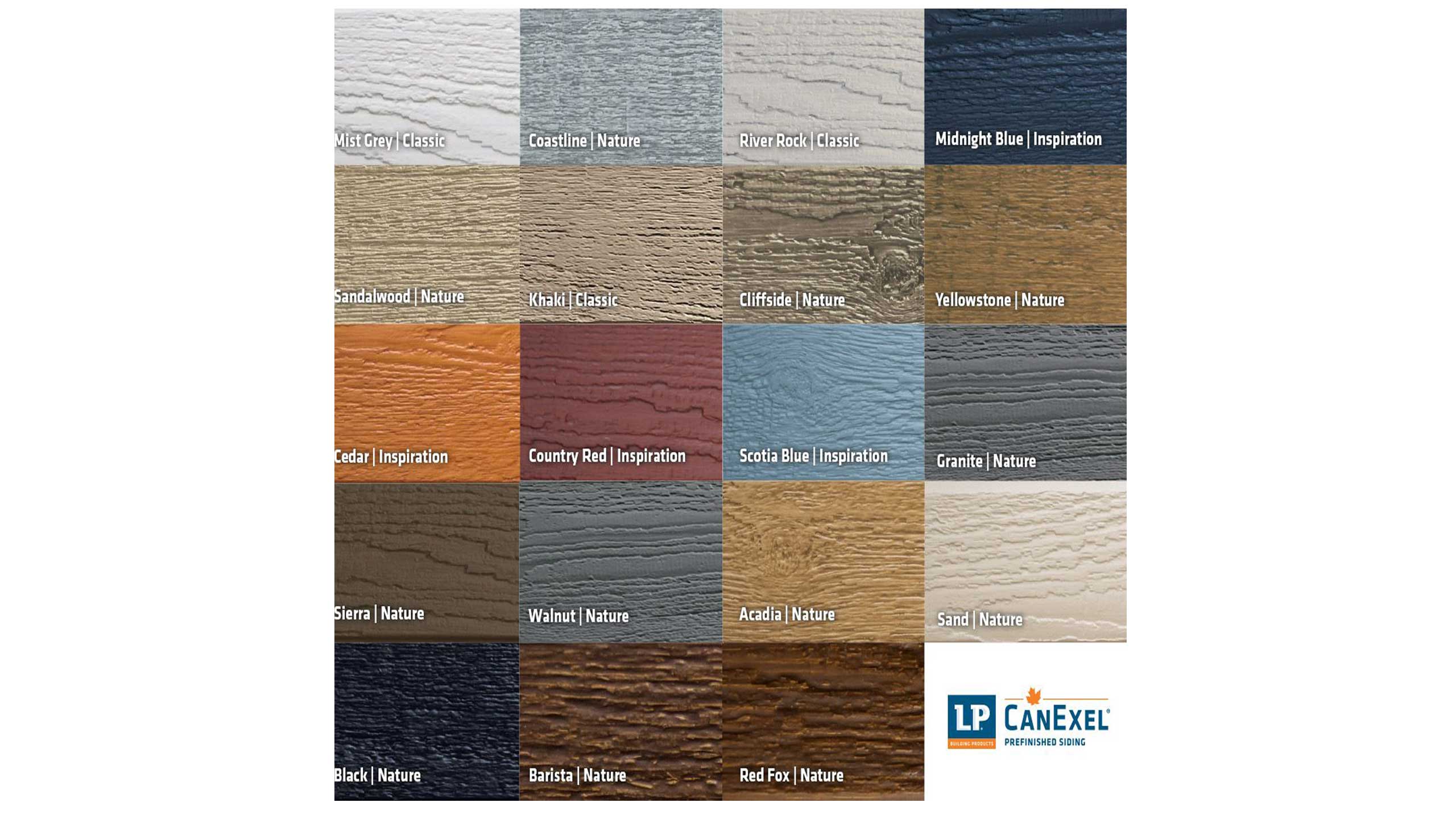 Χρωματολόγιο Canexel | Κοφινάς