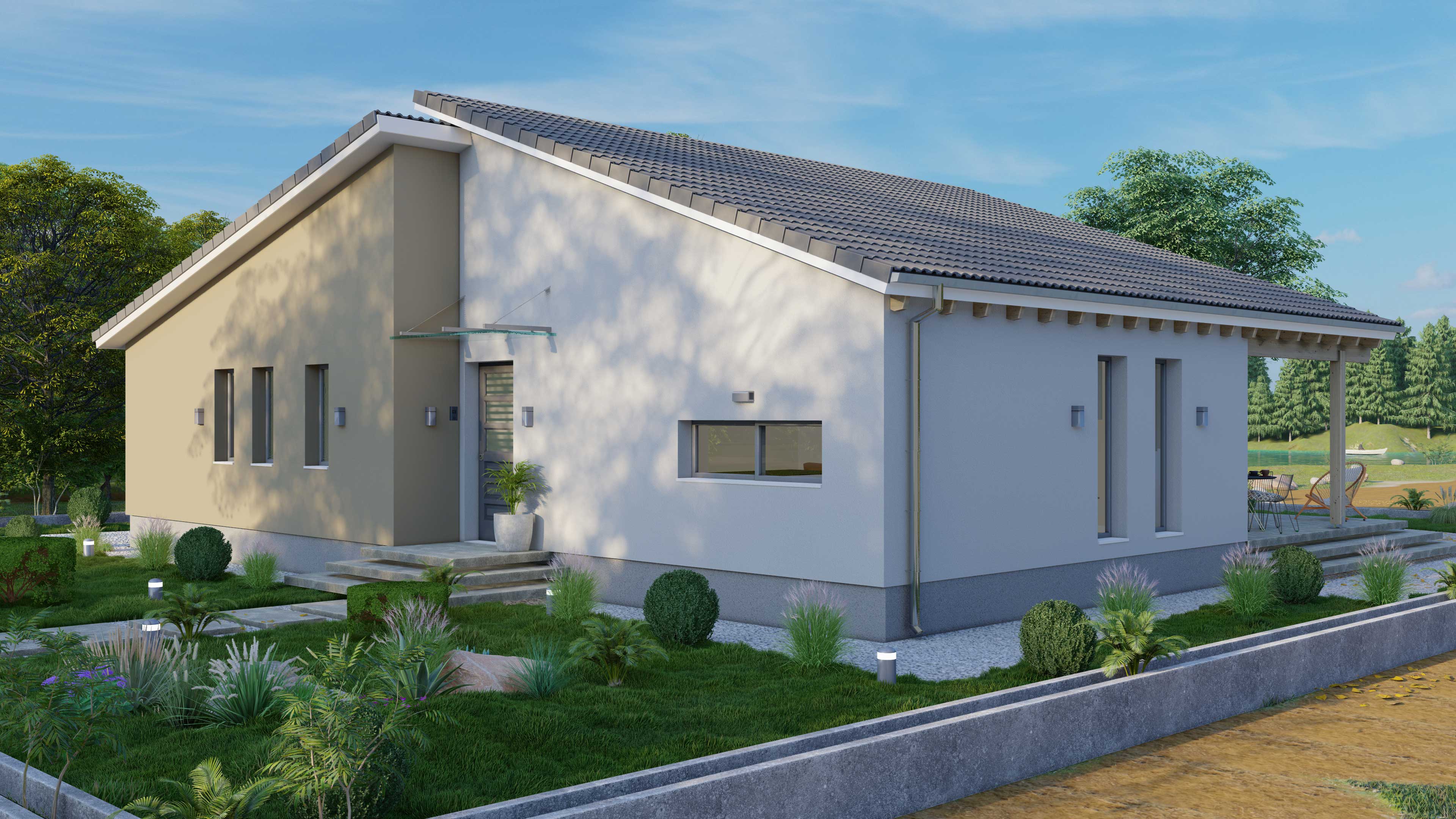 Ground Floor Residence I-135 | Kofinas Prefabricated houses - Precast