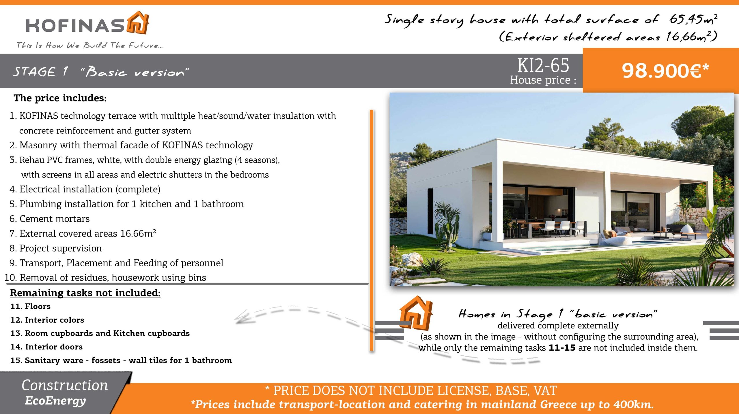 Vivienda en planta baja KI2-65 | Casas prefabricadas Kofinas ...